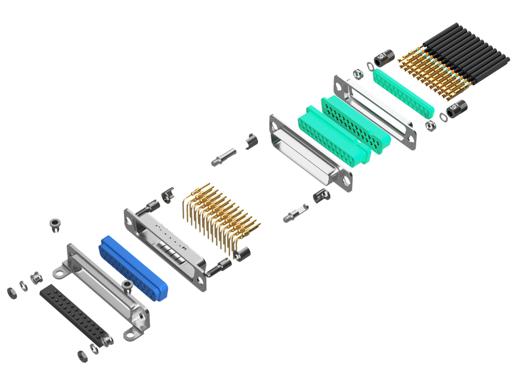 MACH-D D-Sub Connectors - Positronic | Mouser